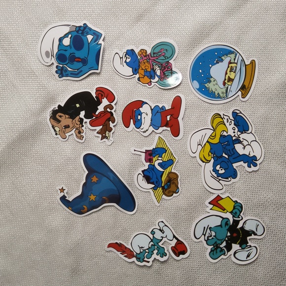 Other | Smurf Stickers Smurfette Papa Smurf Bundle 2 | Poshmark